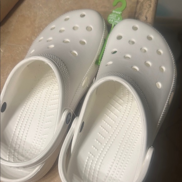 CROCS | Shoes | Crocs White Water Shoes Ventilated Design | Poshmark